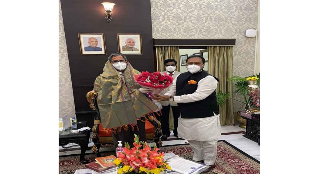 Shabbir Ali Pays Courtesy Visit To CJI Venkata Ramana