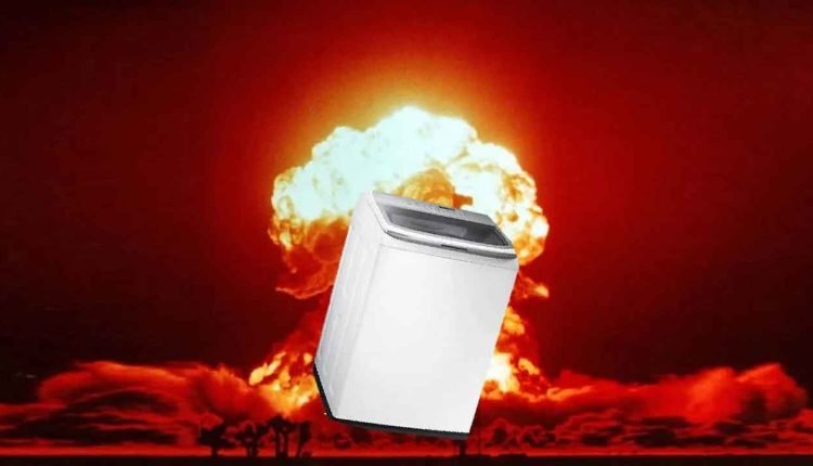 Washing Machine Exploded, Two Seriously Injured