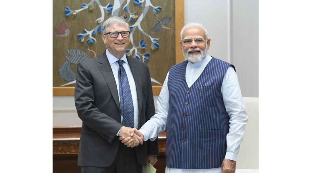 PM Narendra Modi meets Bill Gates