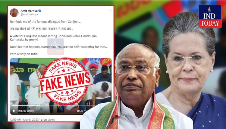 Viral Video of Kharge, Sonia Gandhi: False Claim