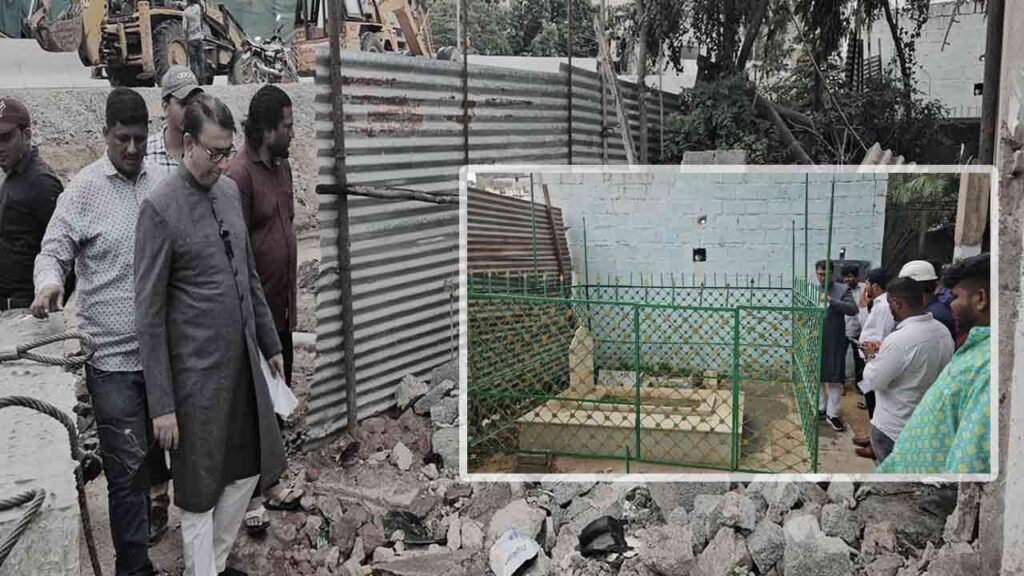 Threat To Amberpet Masjid; Amjed Ullah Khan Visits