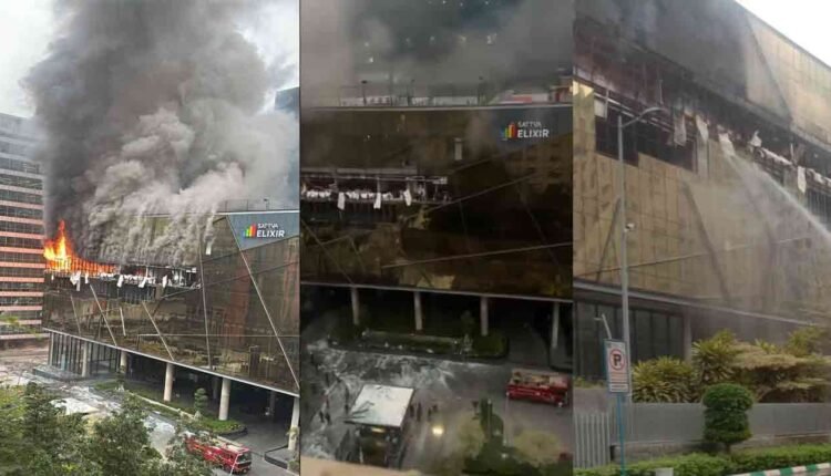 Fire Breaks Out At Salarpuria Sattva Knowledge City Building In Madhapur