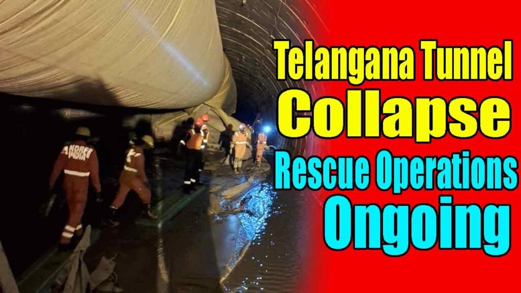 SLBC UPDATES: Rescue Operations Ongoing In Tunnel, Spring Water Is Surging