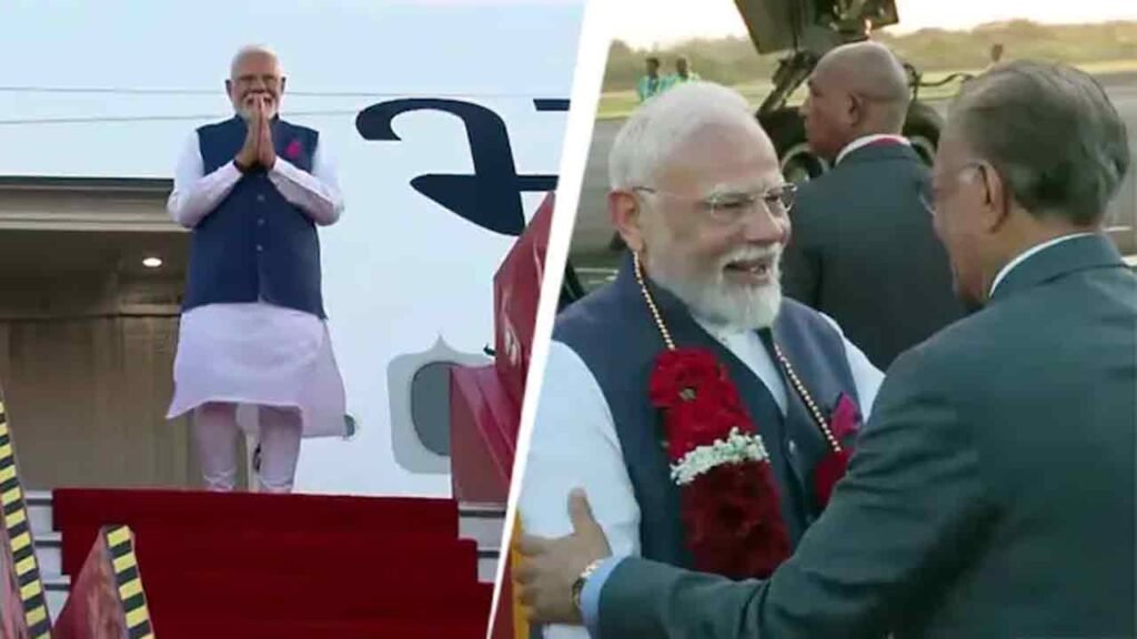 PM Narendra Modi Arrives In Mauritius On Two-Day Visit