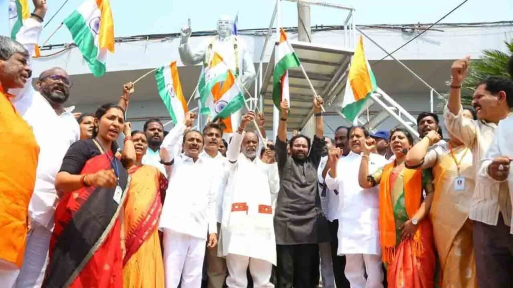 Kishan Reddy Condemns Pahalgam Terror Attack, Pays Tribute in Hyderabad