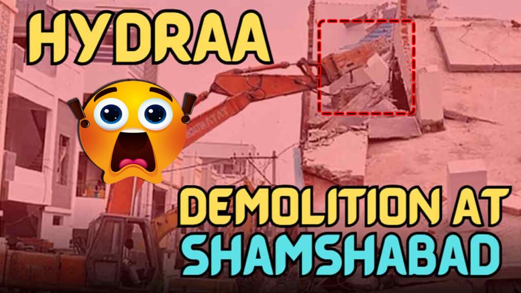 HYDRA Demolition Of A Six Story Building In Shamshabad