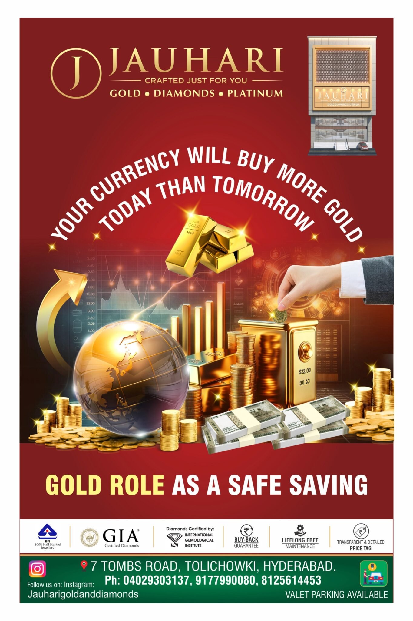 Gold Prices Surge in Hyderabad: 22K, 24K Rates Hit New Highs