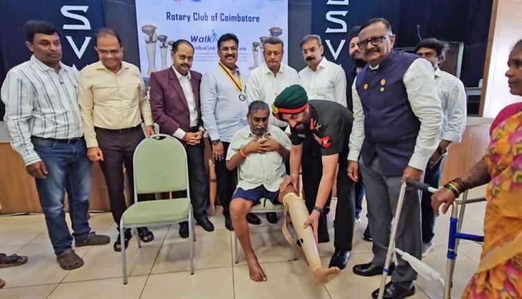 Colonel of Madras Regiment Presents Artificial Limbs To Deserving ...