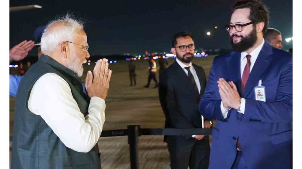PM Modi Arrives in Brazil for 17th BRICS Summit and Historic State Visit