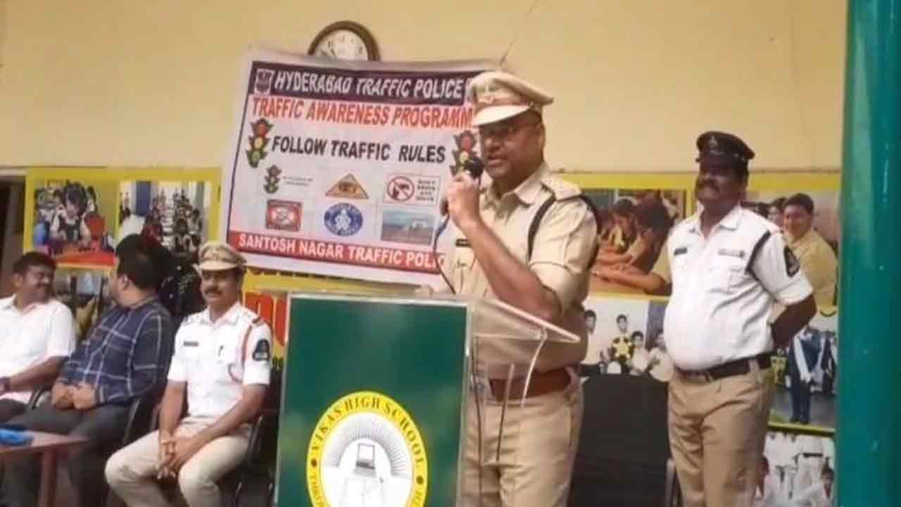 Hyderabad Traffic Police Educate Students on Road Safety at ...