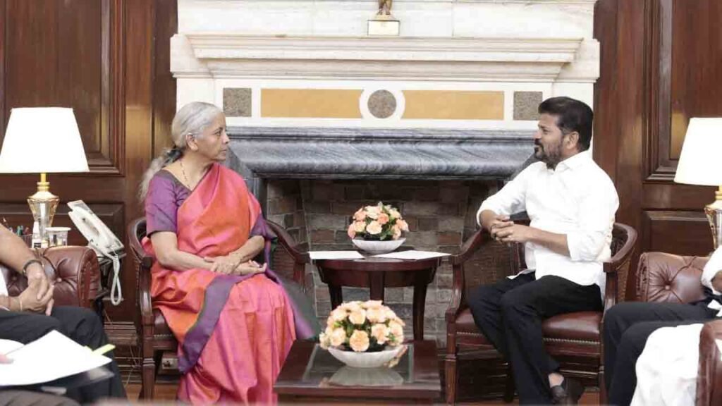 CM Revanth Reddy Met Union Minister Nirmala Sitharaman