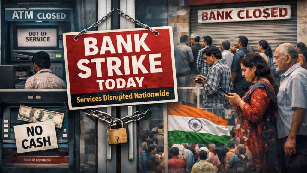 Bank Strike Today Disrupts Services Across India