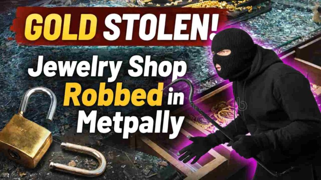 Gold Stolen By Breaking The Locks Of A Jewelry Shop In Metpally